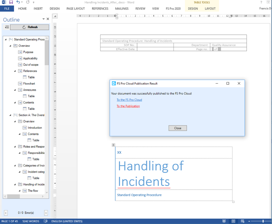 FS Pro for Word Business - Information Mapping