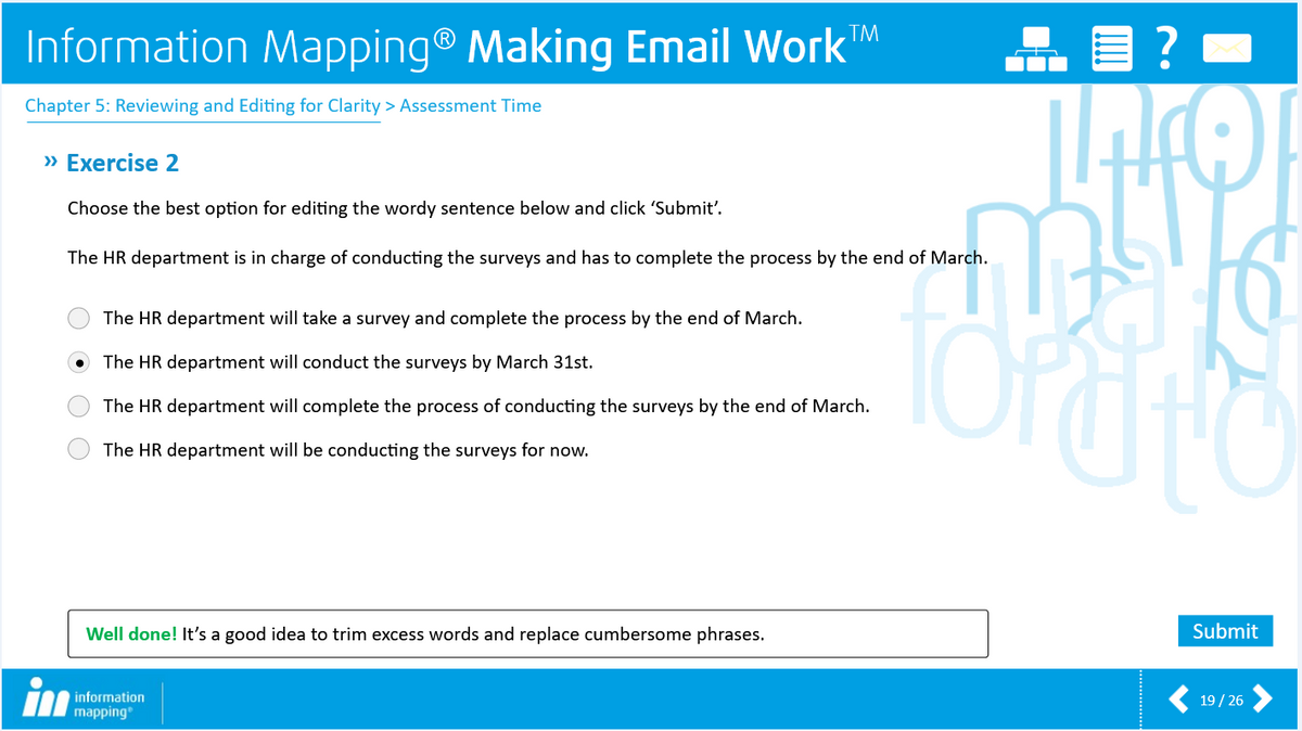Making Email Work - Create better emails with Information Mapping